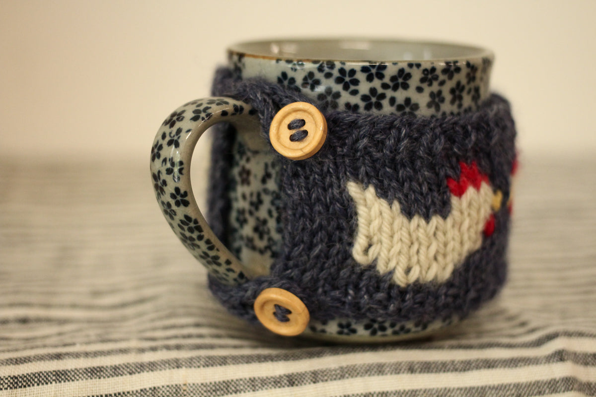 Chook Chook Mug Cosy | PDF Knitting Pattern – Say! Little Hen Shop