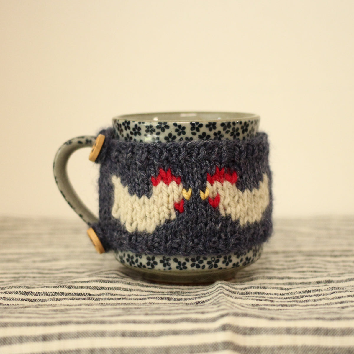 Chook Chook Mug Cosy | PDF Knitting Pattern – Say! Little Hen Shop