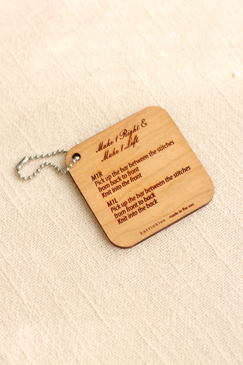 Make 1 Right and Make 1 Left Tool | Wooden Mini Keychain Tool – Say ...