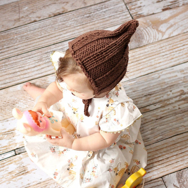 Newborn Pixie Hat Knitting Pattern FREE Preemie Baby RAINBOW Stalk
